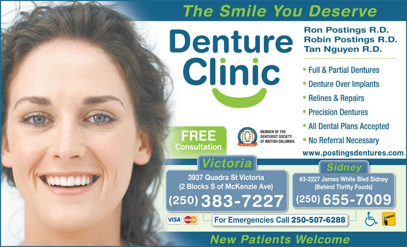 Postings Denture Clinic - 3-2227 James White Blvd, Sidney, BC