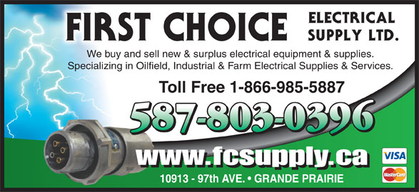 First Choice Electrical Supply Ltd - Opening Hours - 10913 97 Ave ...
